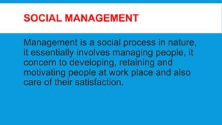 Nature of management | PDF