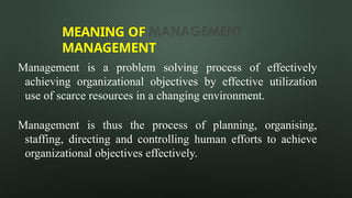 Nature of Management and its Charcteristics.pptx