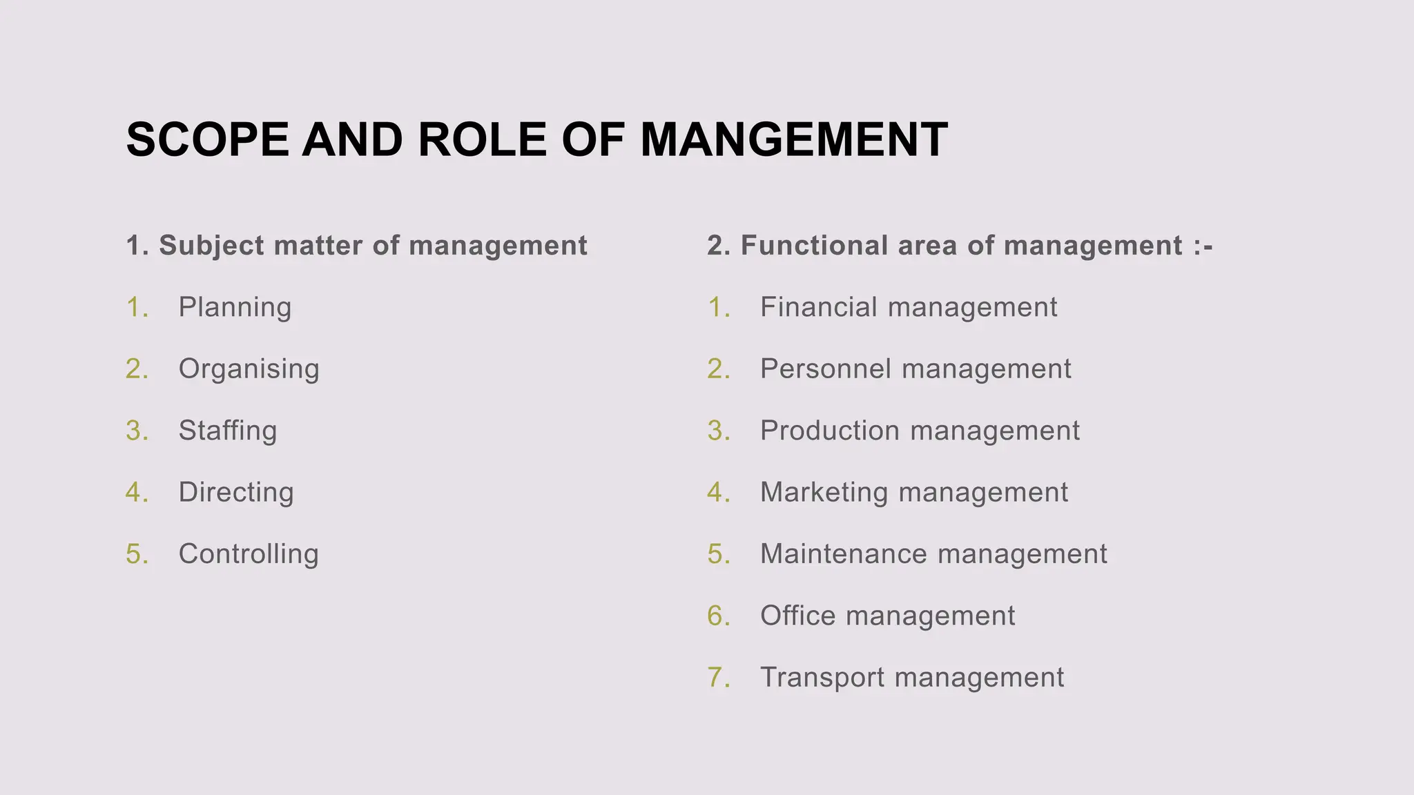 meaning and definition of management , Role of Managers, Management as ...