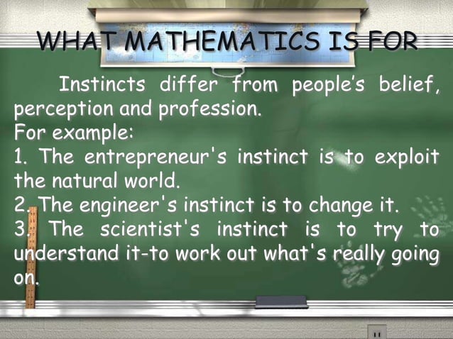 Nature of Math. This is an exploration of Mathematics | PPT