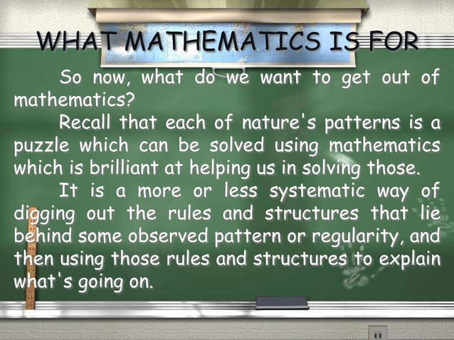 Nature of Math. This is an exploration of Mathematics | PPT
