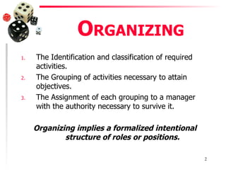 Nature of organizaing | PPT
