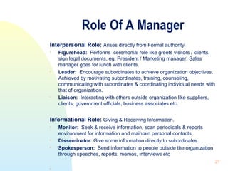 Nature of organization & management | PPT