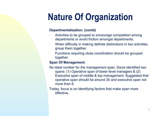 Nature of organization & management | PPT | Executive Leadership ...