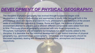 Nature of physical geography | PPTX