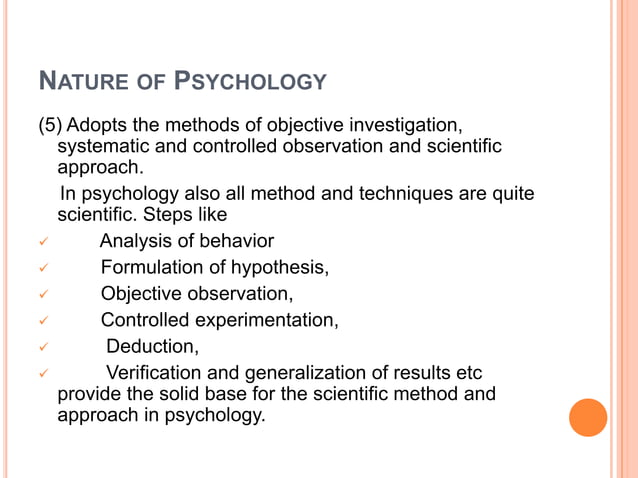 Nature of psychology | PPTX