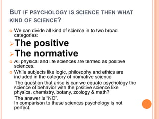 Nature of psychology | PPTX