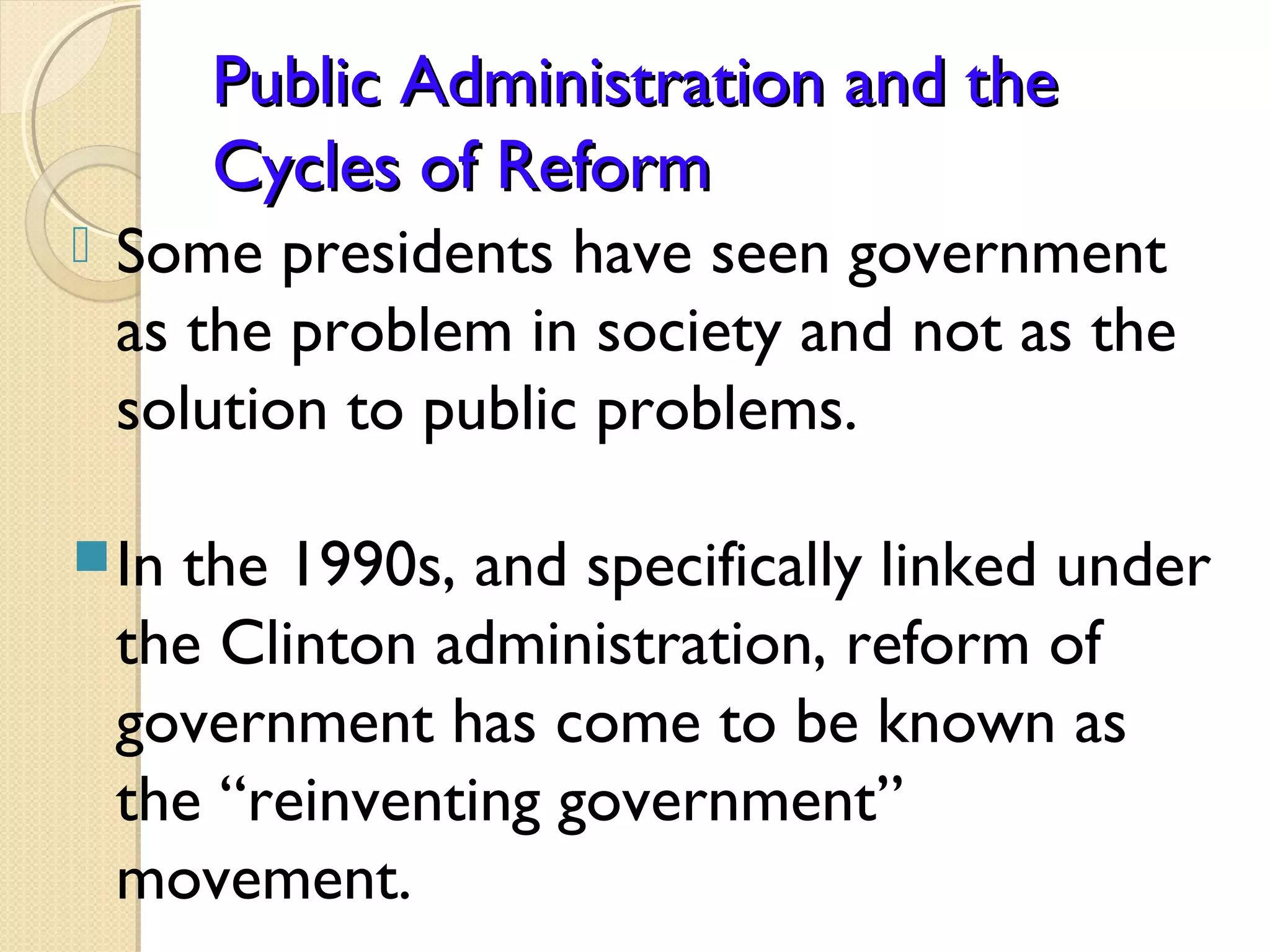 Nature of public administration | PPT