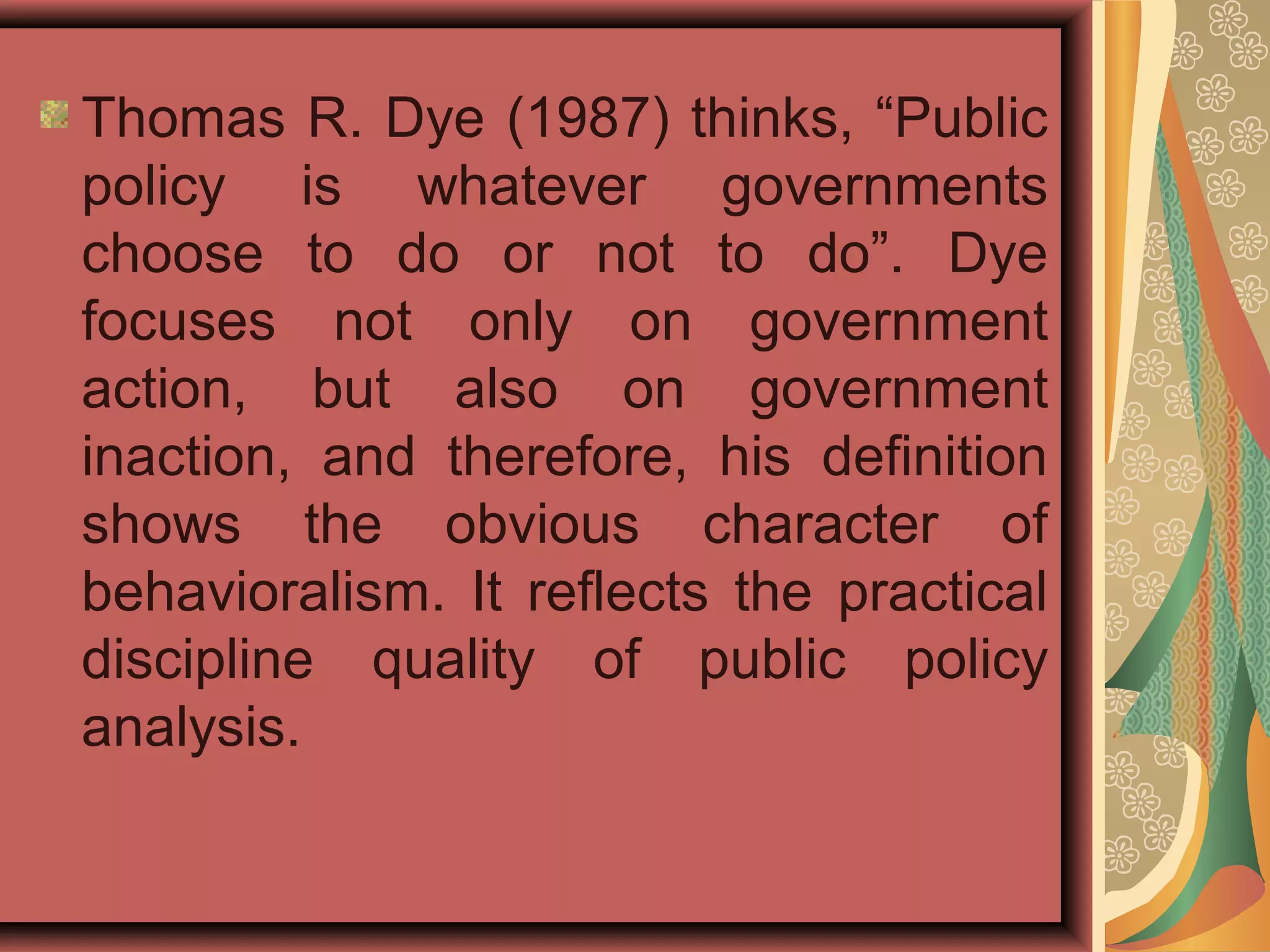 Nature of Public Policy | PPT
