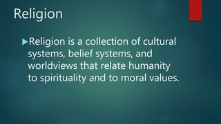 Nature of religion | PPTX