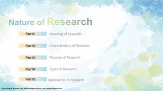 Nature of research | PDF
