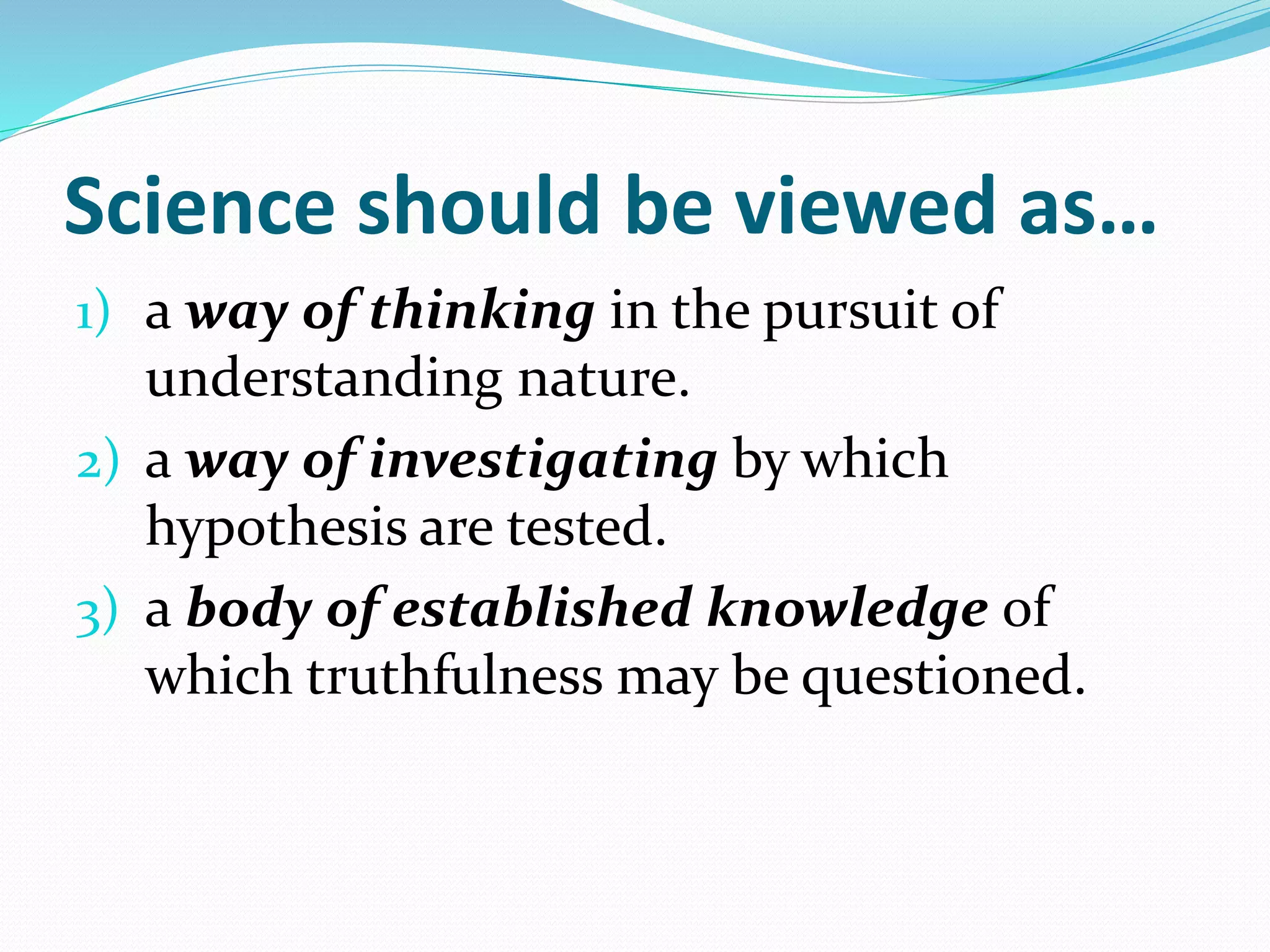 Nature of science | PPTX