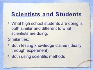 Nature of science for teaching | PPT