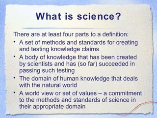 Nature of science for teaching | PPT
