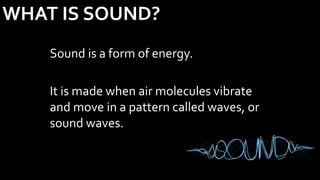 Nature of sound | PPTX