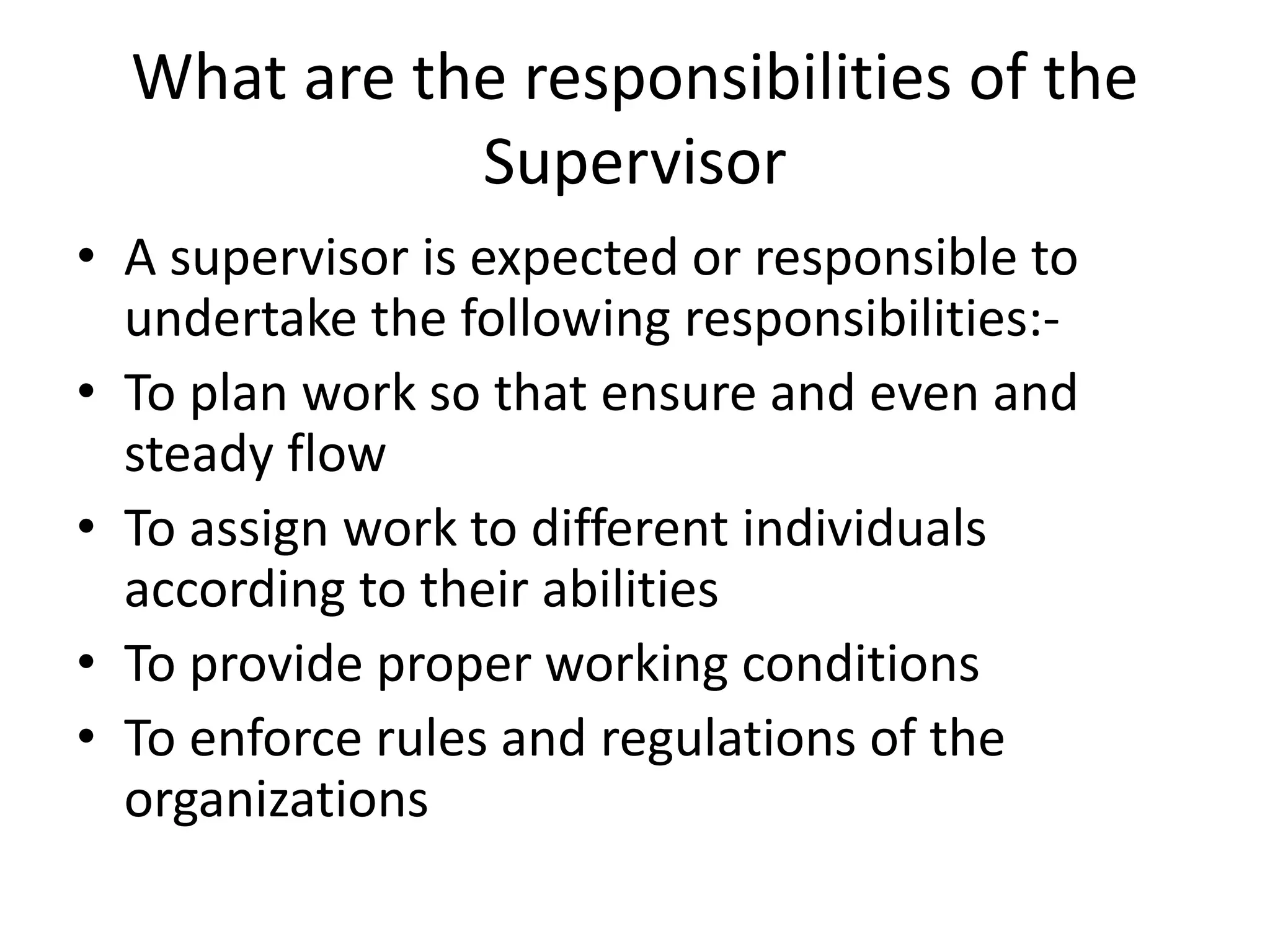 NATURE OF SUPERVISION | PPTX