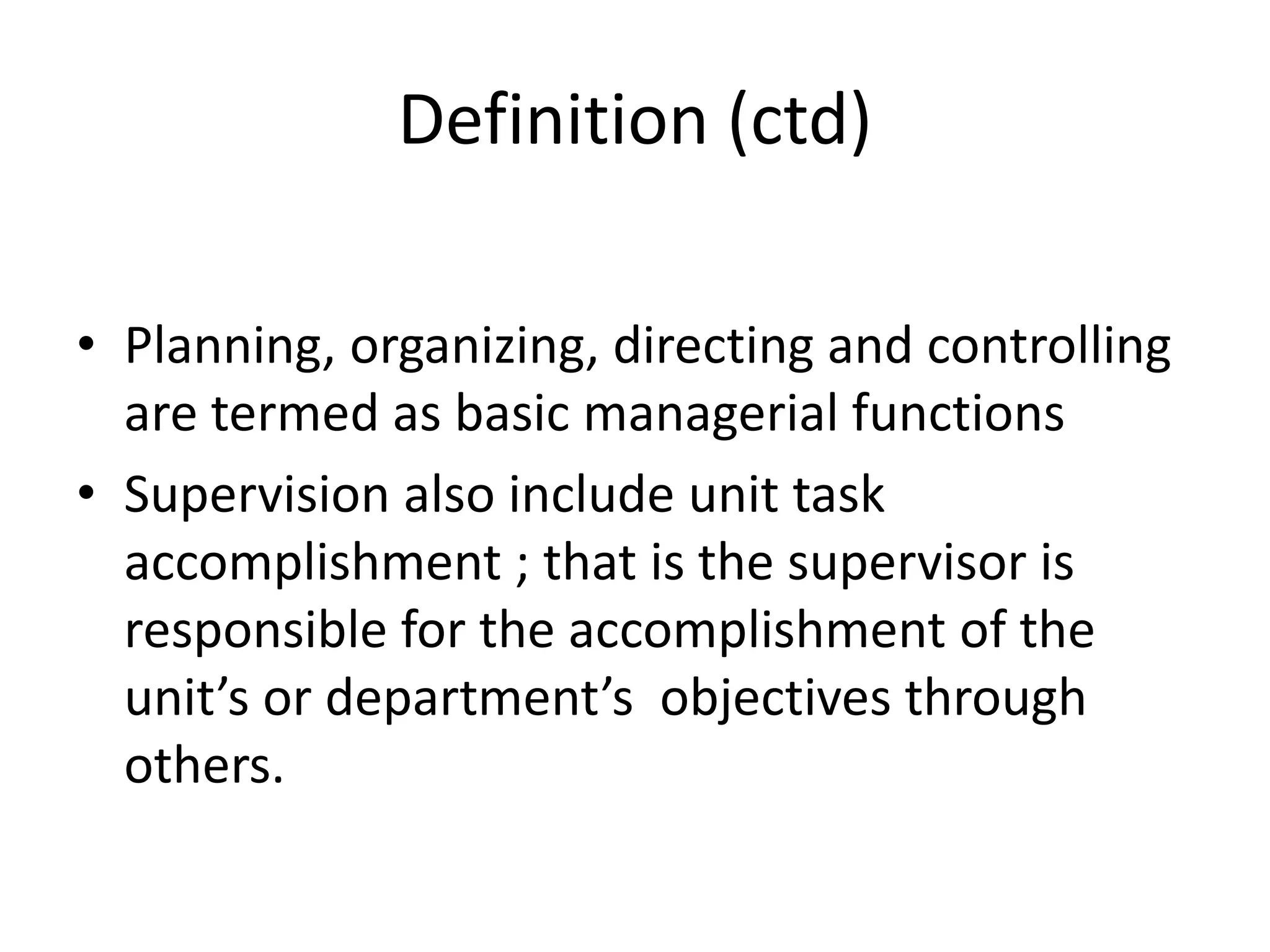 NATURE OF SUPERVISION | PPTX