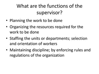 NATURE OF SUPERVISION | PPTX