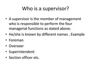 NATURE OF SUPERVISION | PPTX