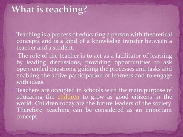 Nature of Teaching & Characteristic of Teaching and Teacher | PPTX