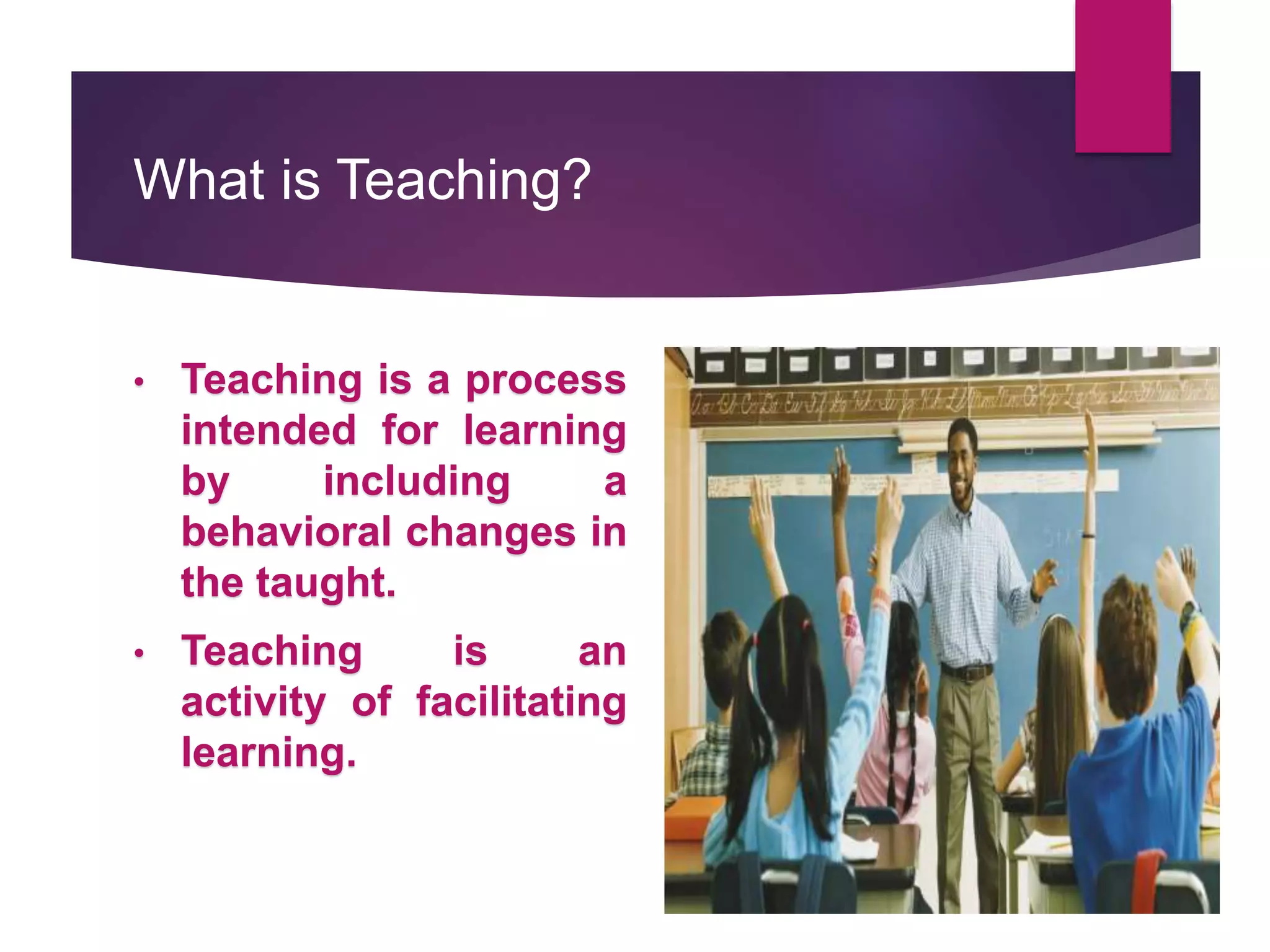 Nature of teaching | PPTX