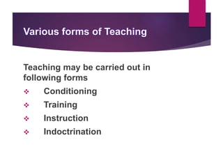 Nature of teaching | PPTX