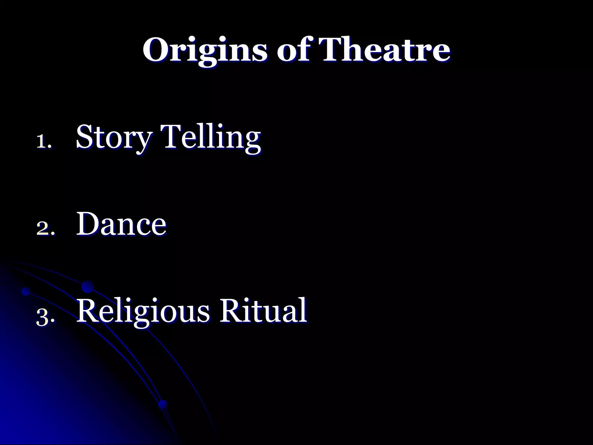 Nature of theatre and ritual | PPT
