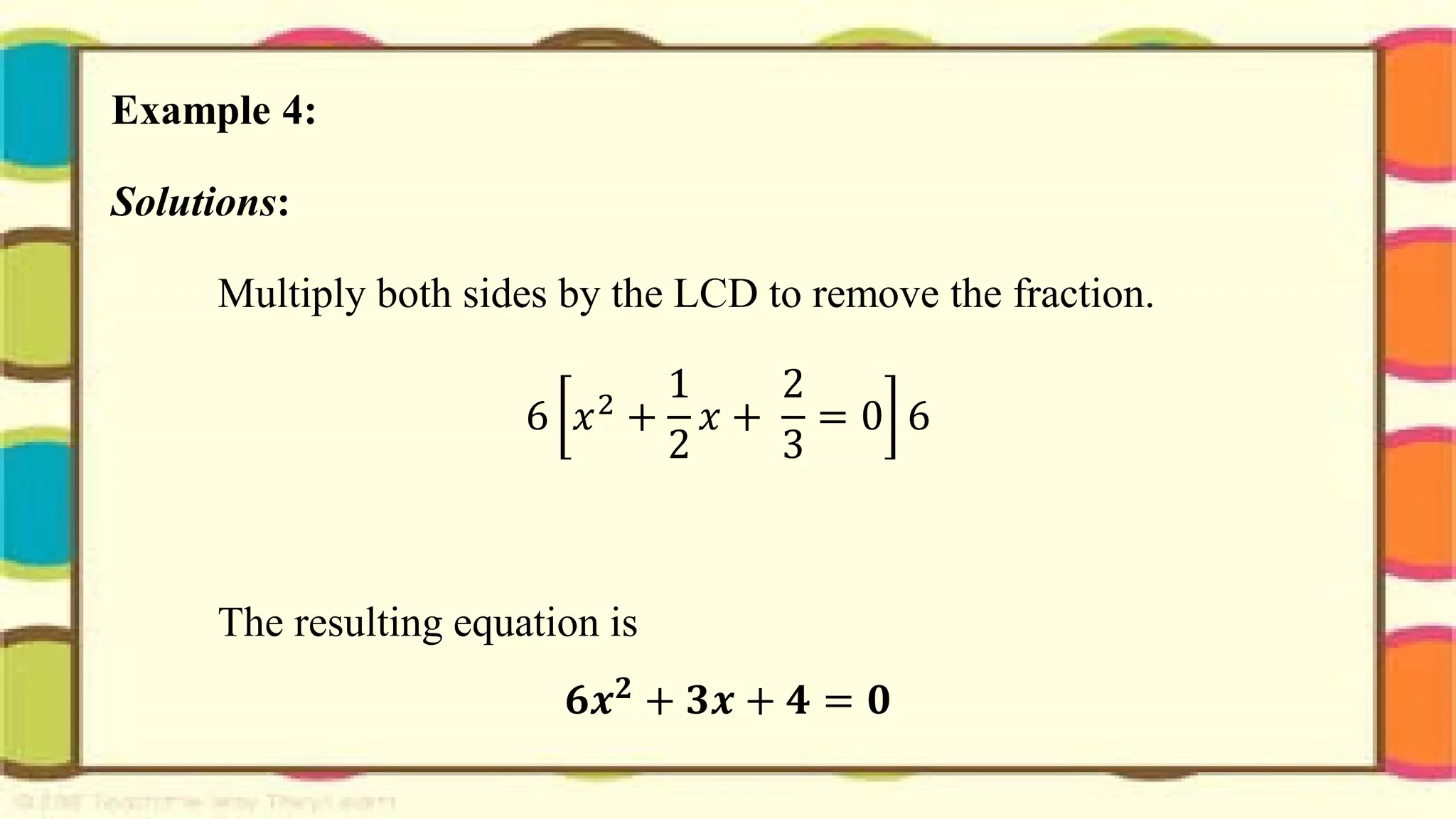 Nature of the roots and sum and product of the roots of a quadratic ...