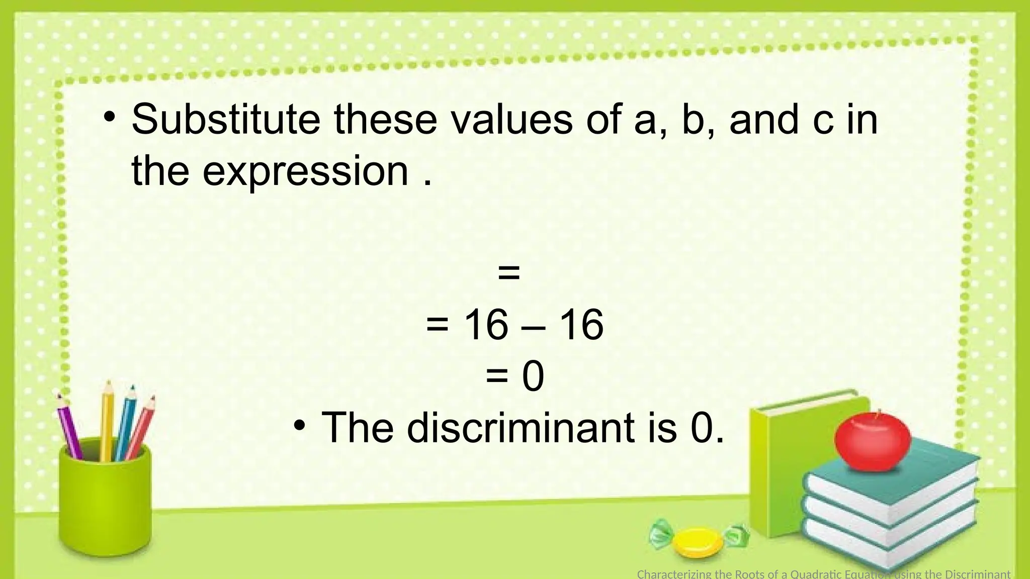 Nature of the roots using discriminant.pptx