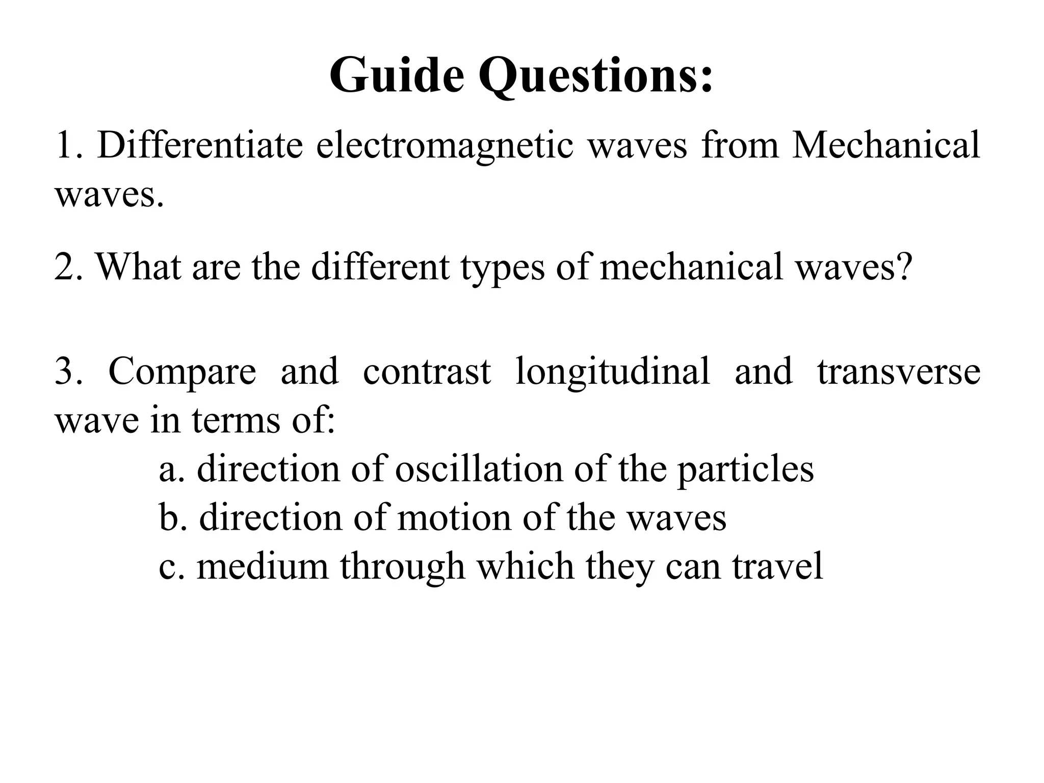 Nature of waves | PPTX