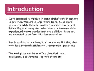 Nature of work bba | PPTX