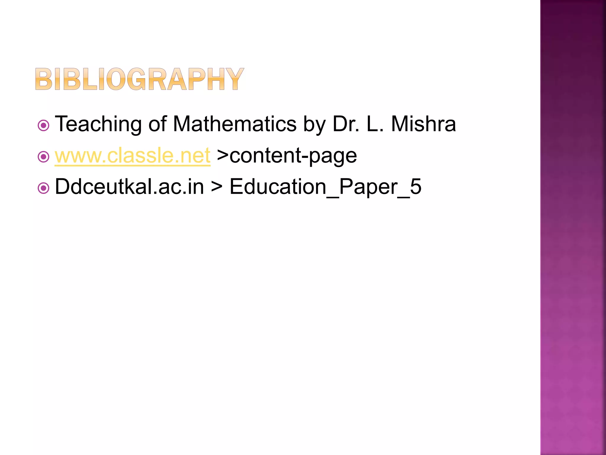 Nature, scope and development of mathematics ppt | PPTX