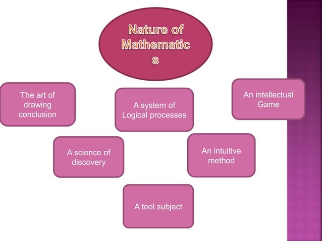 Nature, scope and development of mathematics ppt | PPTX | Physics | Science