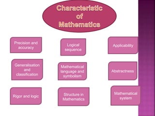 Nature, scope and development of mathematics ppt | PPTX
