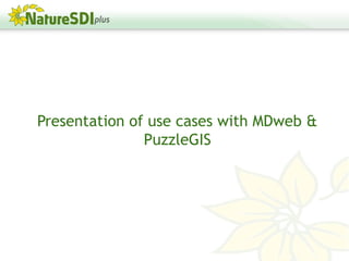 Metadata specification at work: some examples of INSPIRE use cases with ...