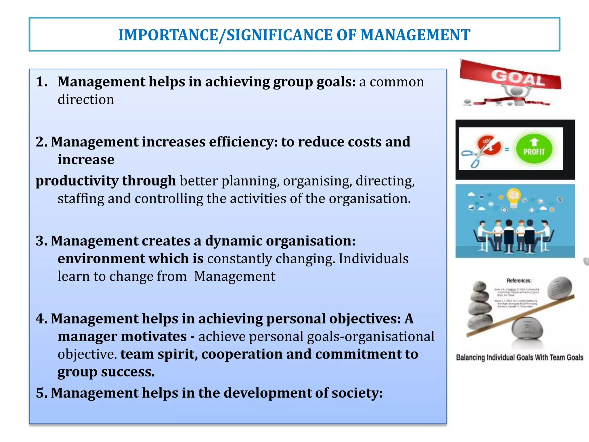 Nature & significance of management class 12 | PPTX