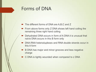 Nature structure and replication of genetic material | PPTX