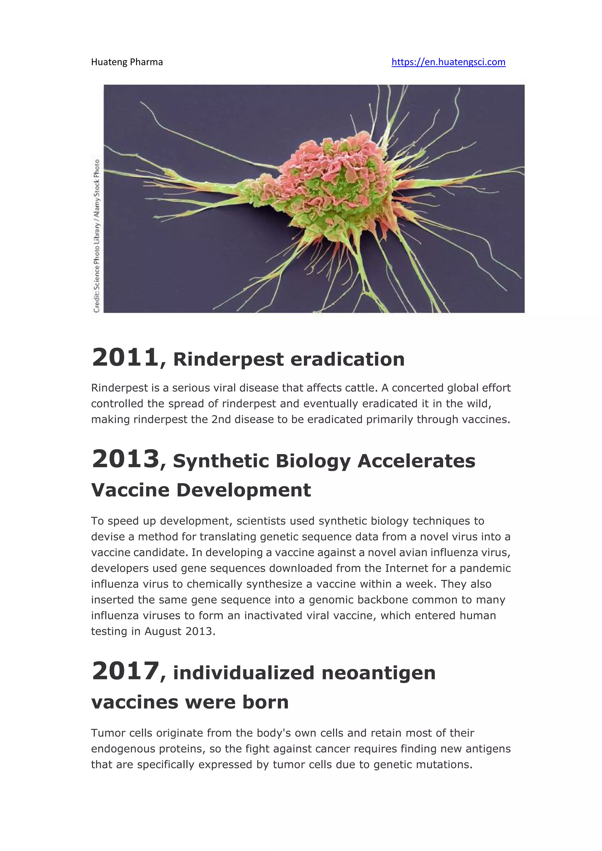 Nature vaccine development timeline 20 major milestones | PDF