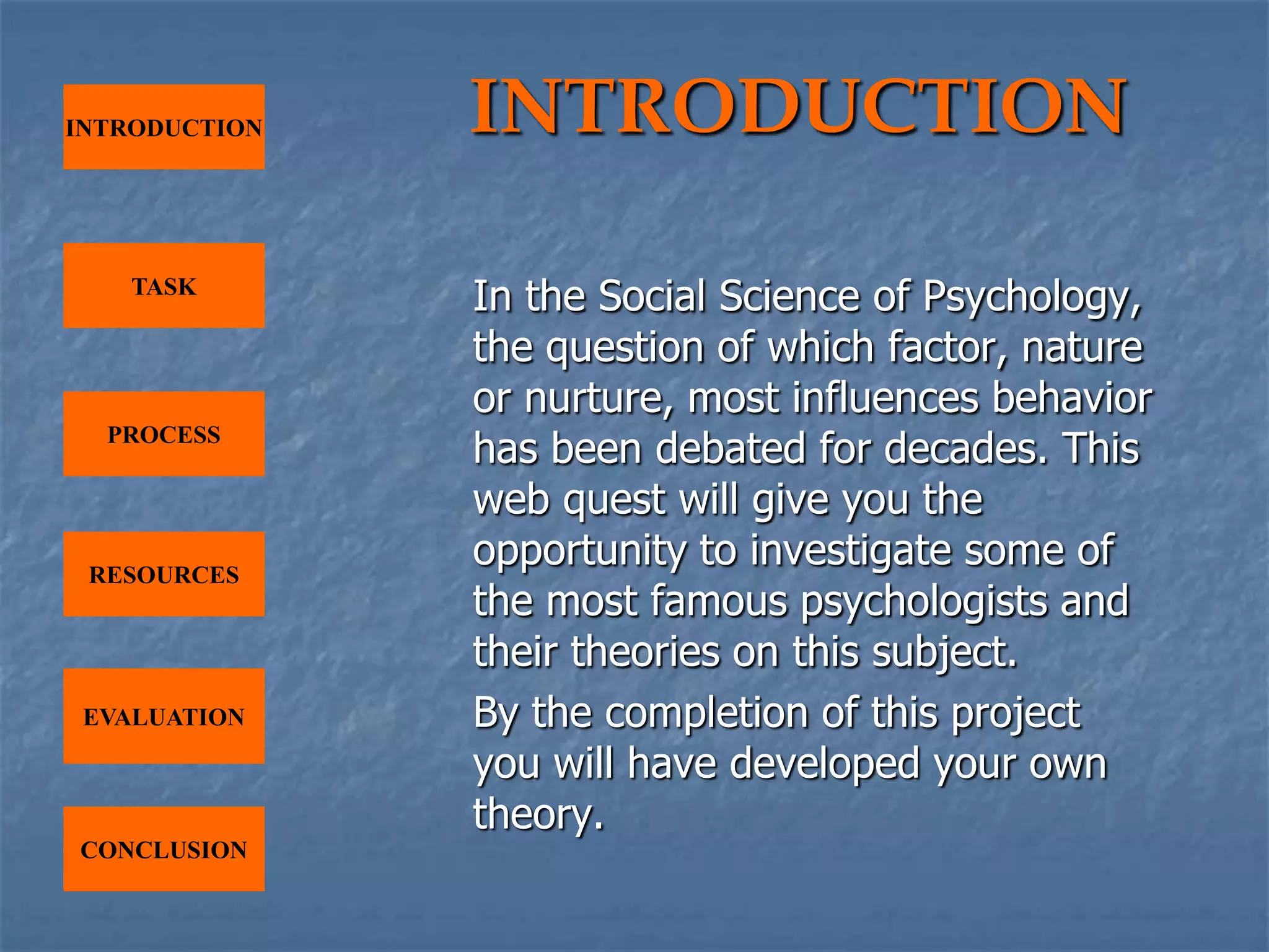 Nature Vs Nurture | PPTX