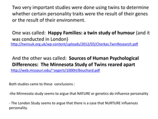 Nature vs nurture Debate | PPT