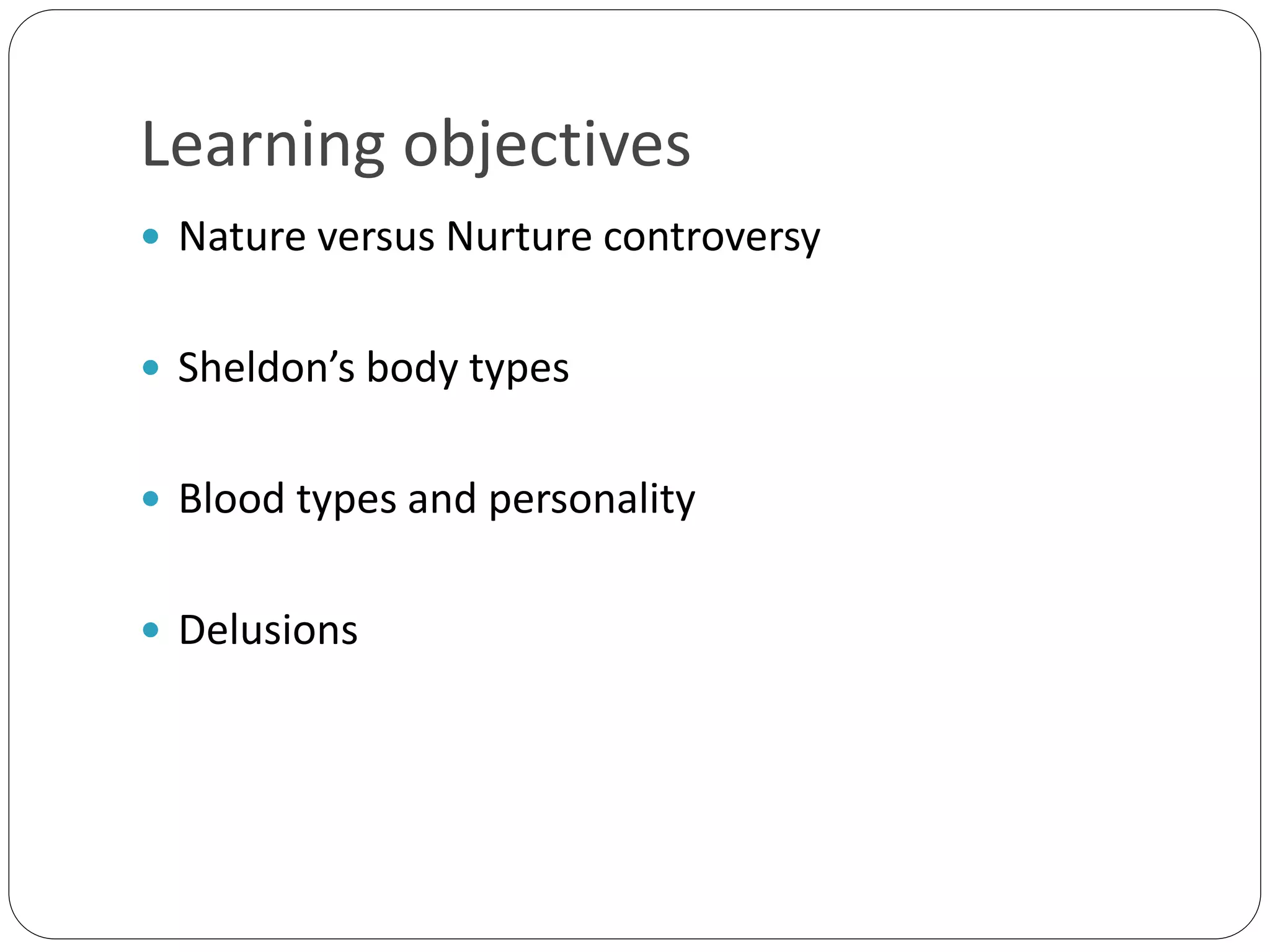 Nature vs nurture | PPTX