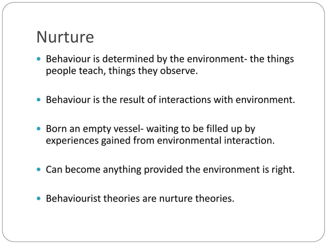 Nature vs nurture | PPTX