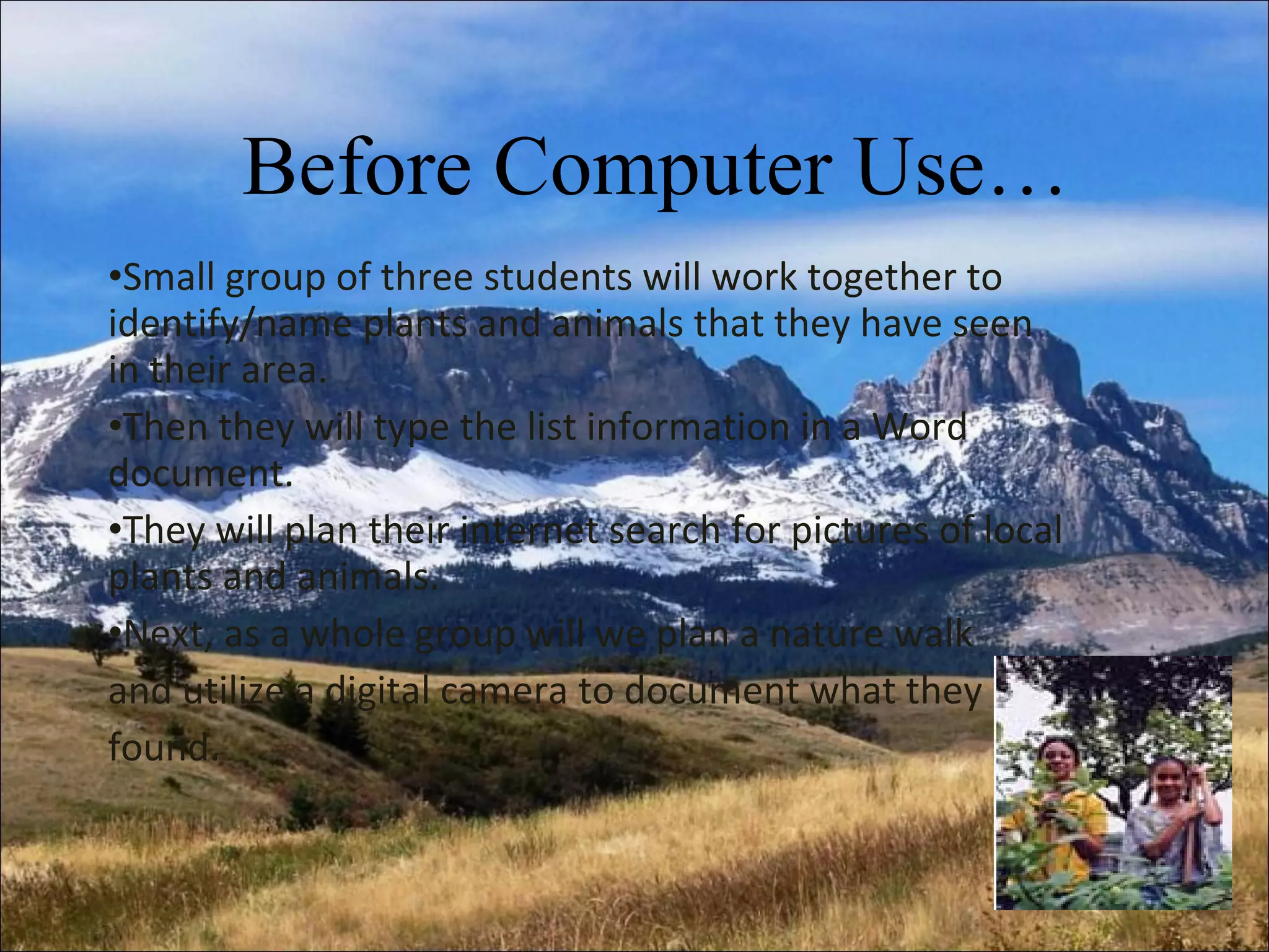 Nature walk lesson plan | PPT