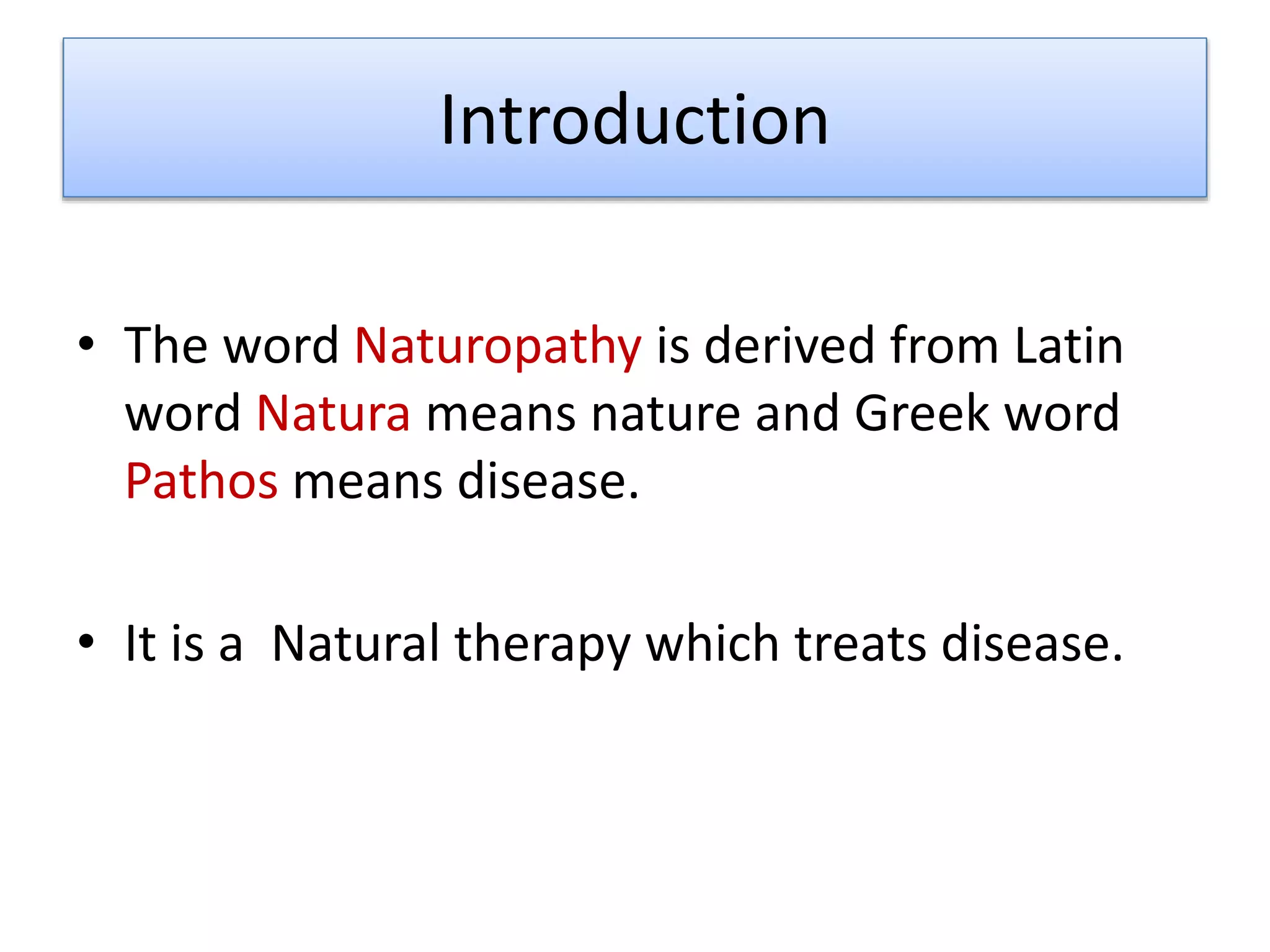 Naturopathy | PPT