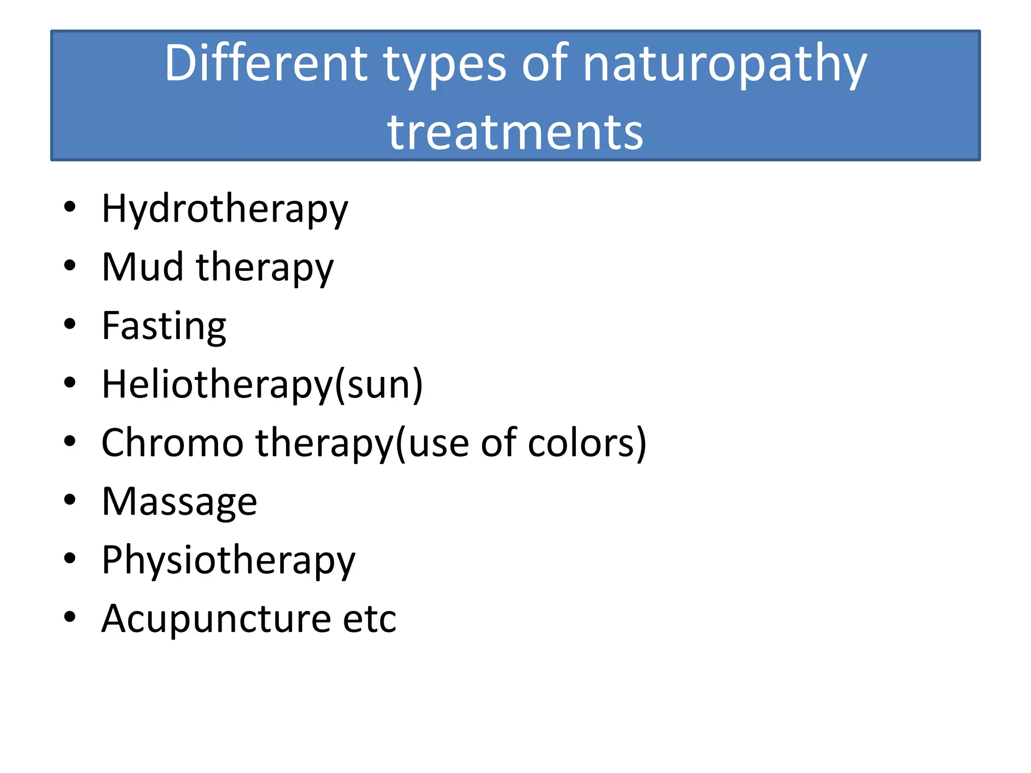 Naturopathy | PPTX