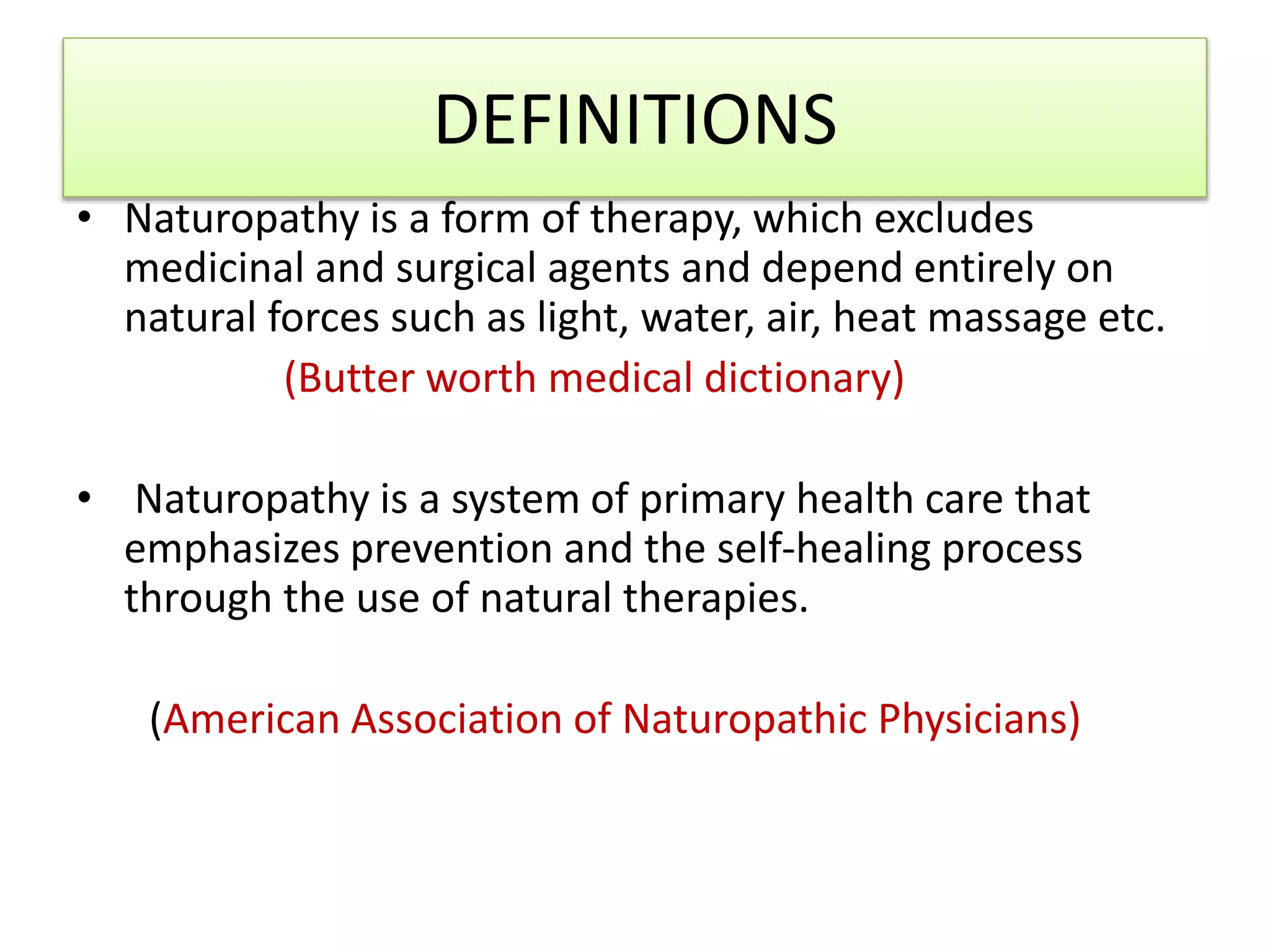 Naturopathy | PPTX