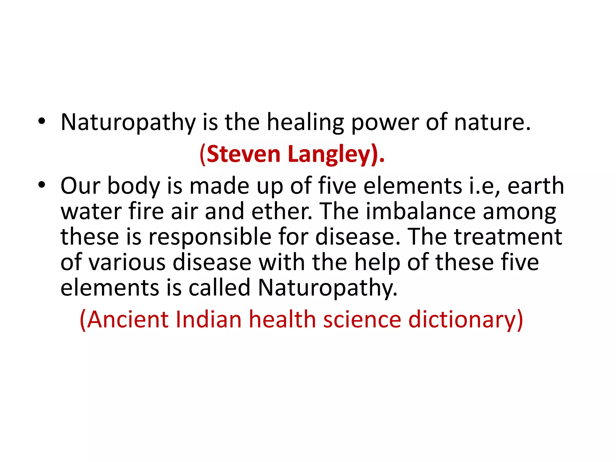 Naturopathy | PPTX