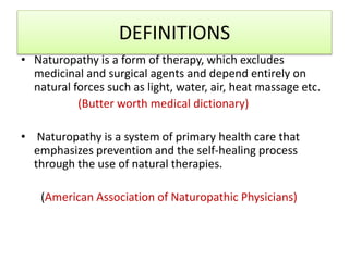 Naturopathy | PPTX