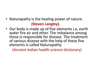 Naturopathy | PPTX