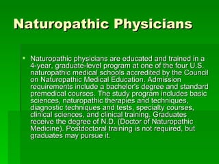 Naturopathy A Brief Overview | PPT